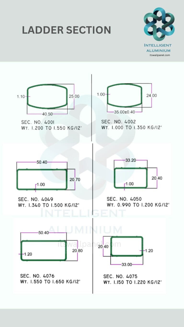 Aluminium Ladder Section Architectural Aluminium Extrusion
